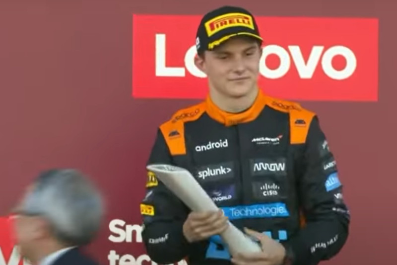 Oscar Piastri, da McLaren, vence pela primeira vez na Fórmula 1