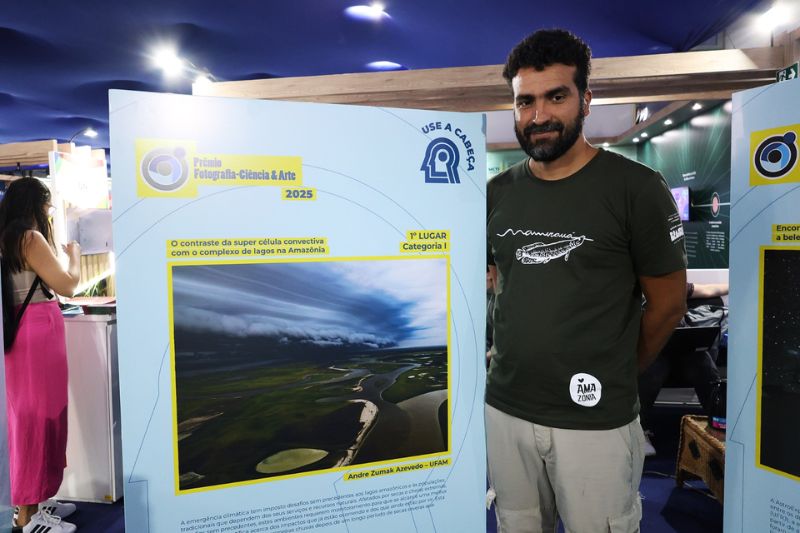 Pesquisador do Amazonas ganha prêmio com foto da seca no Lago Tefé